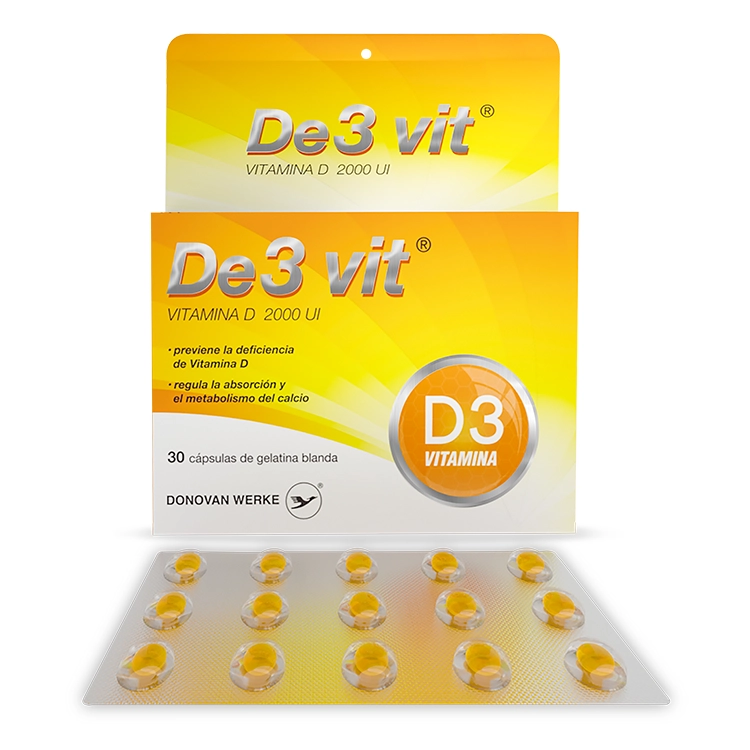 DE3 VIT 2000UI 30 CAPSULA GEL - Distribuidor de DONOVAN