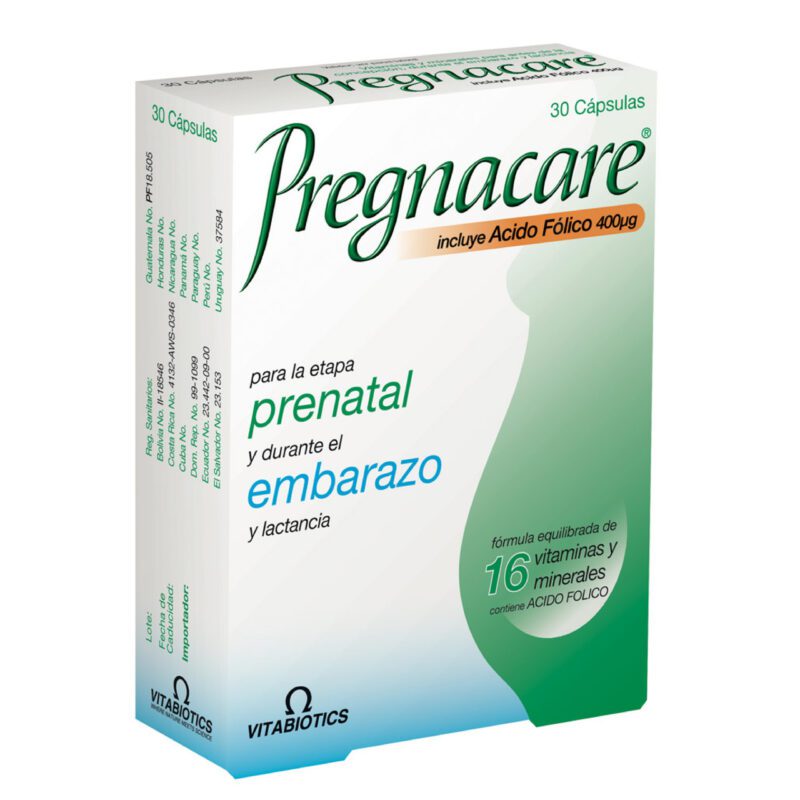 PREGNACARE 30 CAPSULA – Medikamentos.com