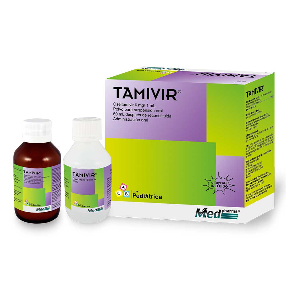 TAMIVIR 6MG/ML 60ML POLVO SUSPENSION - Distribuidor de Med Pharma