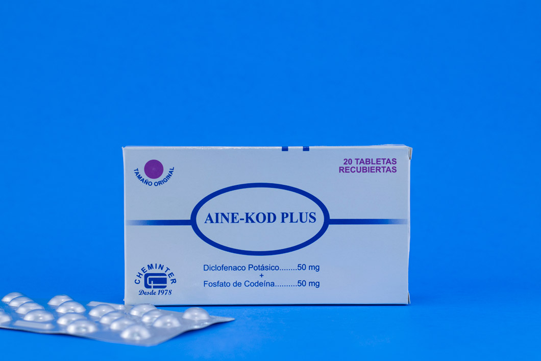 AINE KOD PLUS 50MG/50MG 20 TABLETA - Distribuidor de CHEMILCO