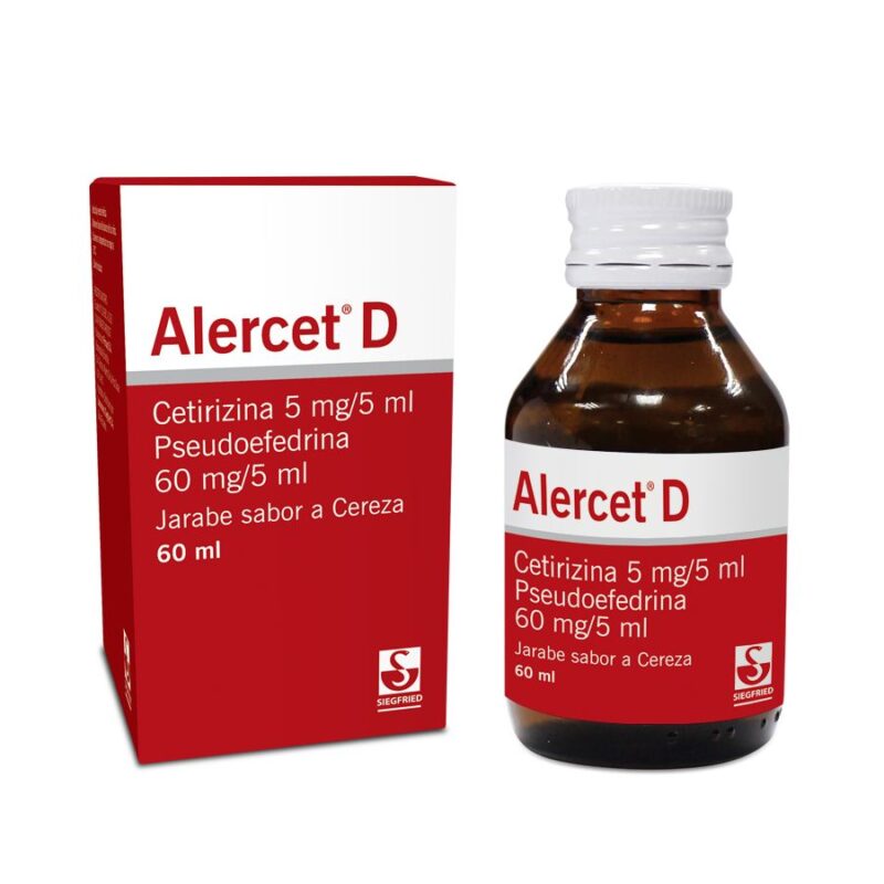 ALERCET D 5MG/10MG/5ML 60ML JARABE - Distribuidor de PROCAPS FARMA