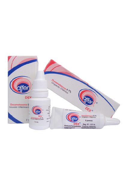 ALFER DEX 0.1% 7.5ML SOLUCION OFTALMICA - Distribuidor de Alfer