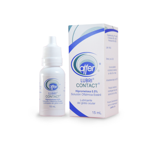 ALFER LUBRI CONTACT 0.5% 15ML SOLUCION OFTALMICA - Distribuidor de Alfer