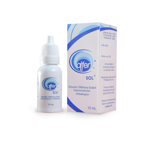ALFER SOL 15ML SOLUCION OFTALMICA - Distribuidor de Alfer