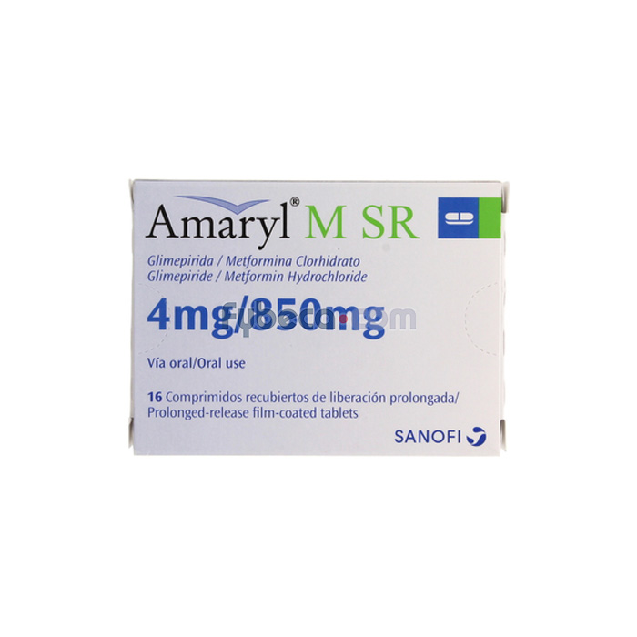AMARYL M SR 4MG/850MG 16 TABLETA - Distribuidor de SANOFI - ETICO