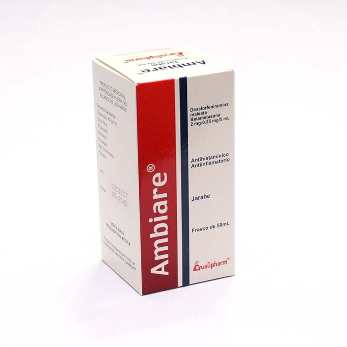 AMBIARE 2MG/0.25MG/5ML 50ML JARABE - Distribuidor de QUALIPHARM