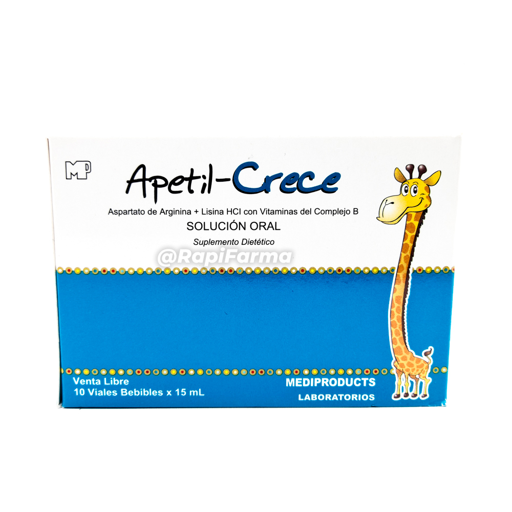 APETIL CRECE 10 VIAL BEB 15ML - Distribuidor de MEDIPRODUCTS