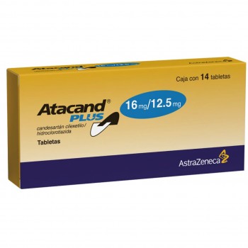 ATACAND PLUS 16MG/12.5MG 14 TABLETA - Distribuidor de ASTRA ZENECA