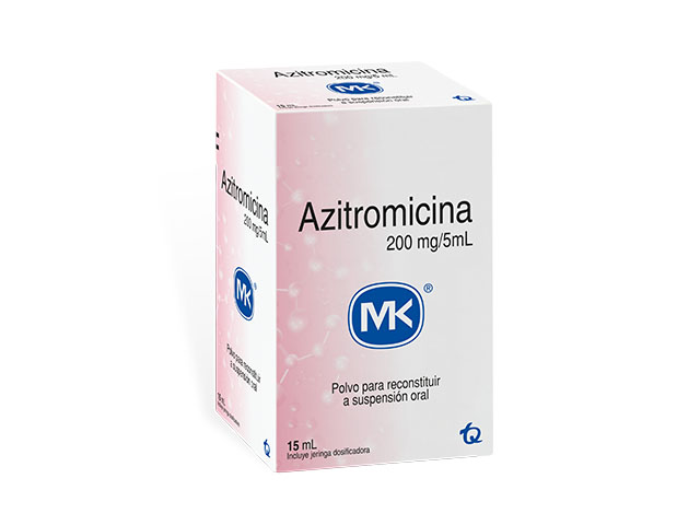 AZITROMICINA MK 200MG/5ML 15ML POLVO SUSPENSION - Distribuidor de MK