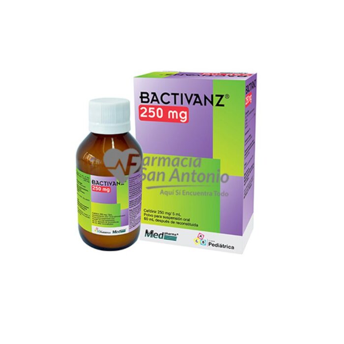 BACTIVANZ 250MG/5ML 60ML JARABE - Distribuidor de Med Pharma