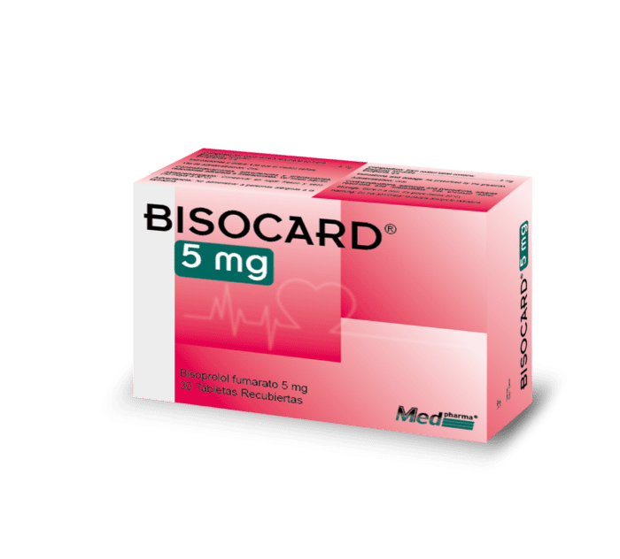 BISOCARD 5MG 30 TABLETA - Distribuidor de Med Pharma