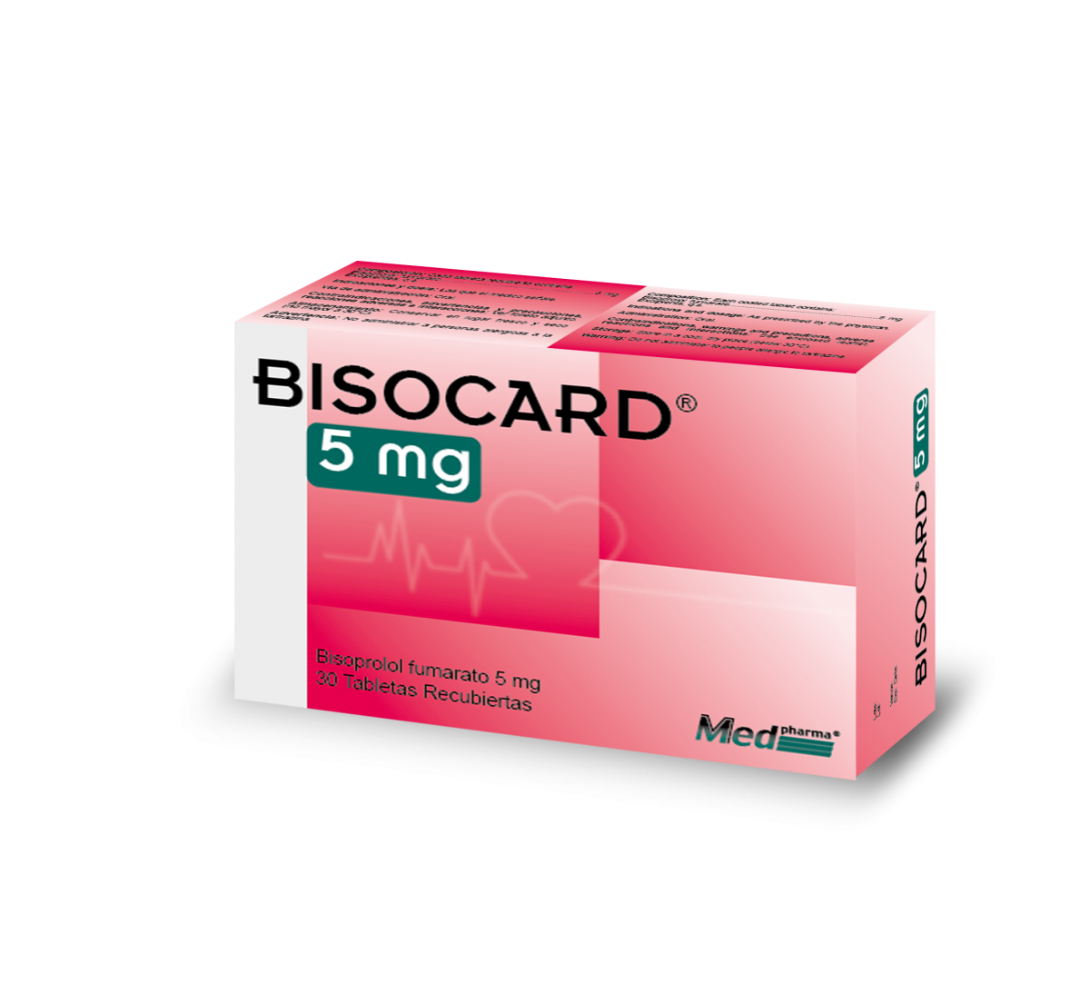 BISOCARD 5MG 30 TABLETA - Distribuidor de Med Pharma