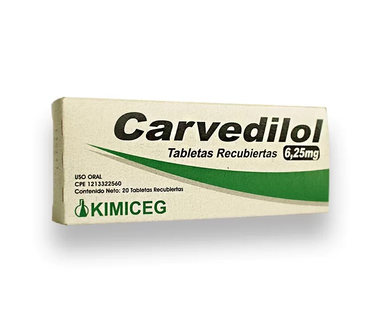 CARBETALOL 6.25MG 20 TABLETA - Distribuidor de PROCAPS FARMA