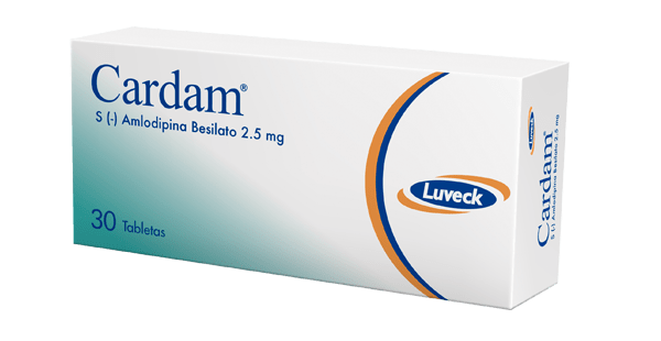 CARDAM 2.5MG 30 COMPRIMIDO - Distribuidor de LUVECK