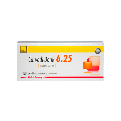 CARVEDI-DENK 6.25MG 30 COMPRIMIDO - Distribuidor de DENK PHARMA