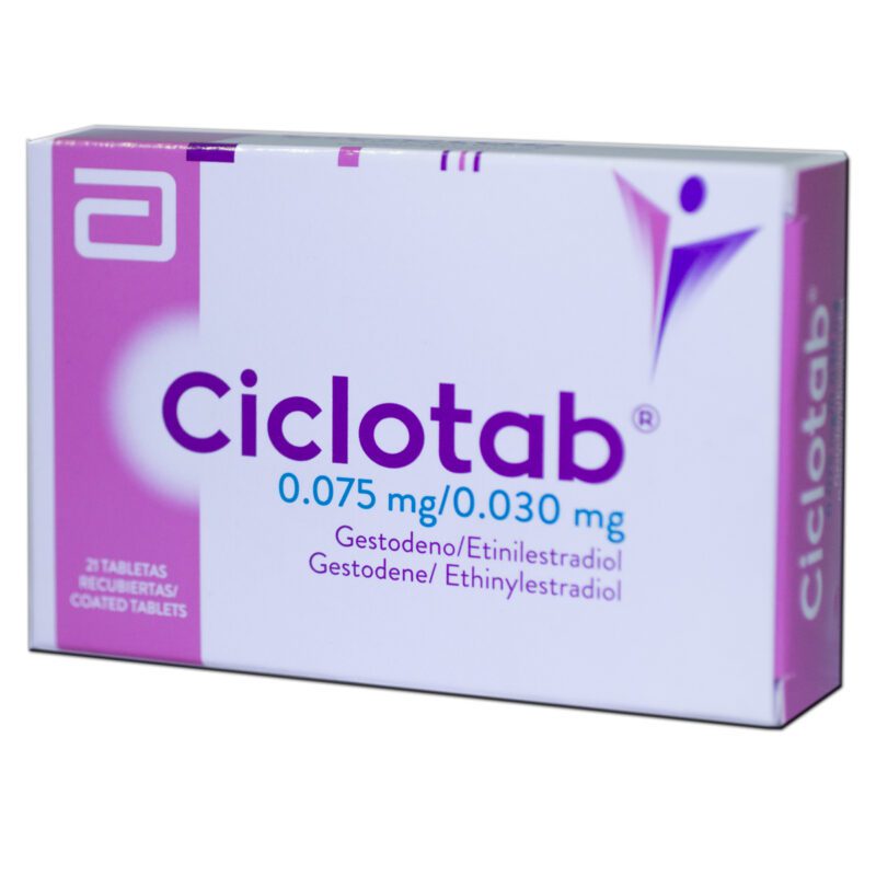 CICLOTAB SIMPLE 0.075MG/0.03MG 21 GRAGEA - Distribuidor de Abbott