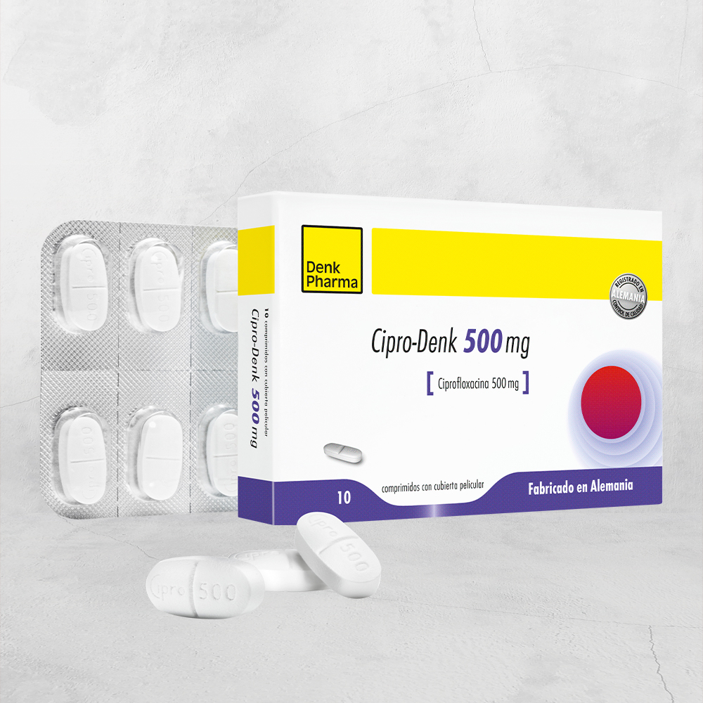 CIPRO-DENK 500MG 10 COMPRIMIDO - Distribuidor de DENK PHARMA