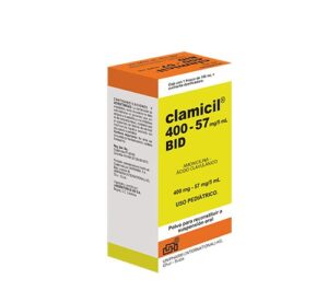 CLAMICIL BID 400MG/57MG/5ML 70ML POLVO SUSPENSION – Medikamentos.com