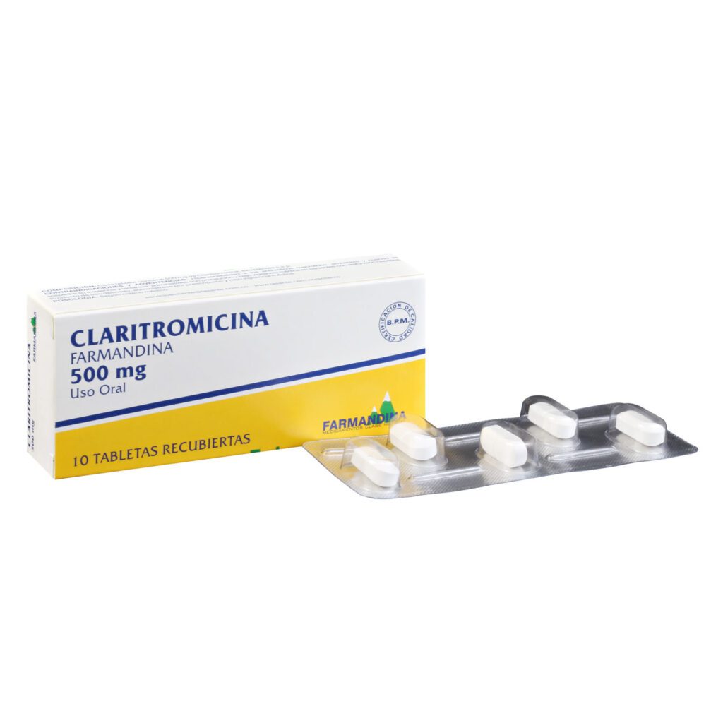 CLARITROMICINA FARMANDINA 500MG 10 TABLETA - Distribuidor de Farmandina