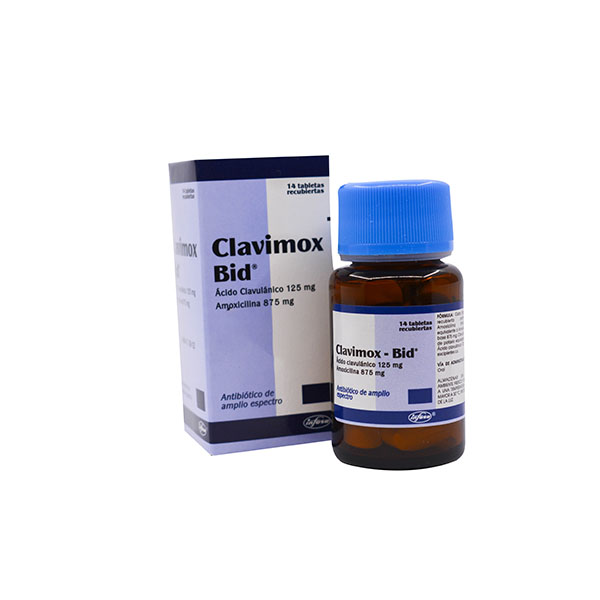 CLAVIMOX BID 875MG/125MG 14 TABLETA – Medikamentos.com