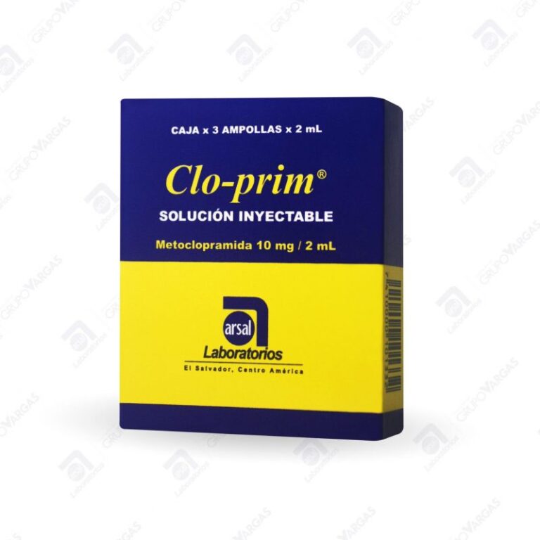 CLO-PRIM 10MG/2ML 3 SOLUCION INYECTABLE - Distribuidor de Arsal