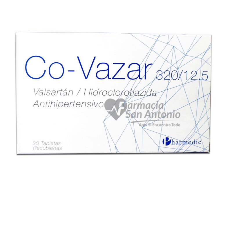 CO-VAZAR 320MG/12.5MG 30 TABLETA – Medikamentos.com