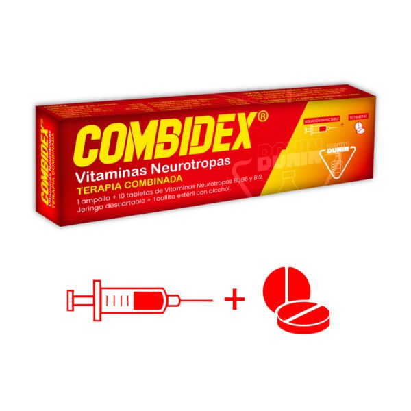 COMBIDEX NEUROTROPAS TERAPIA COMBINADA 1 SOLUCION INYECTABLE (+10 ...