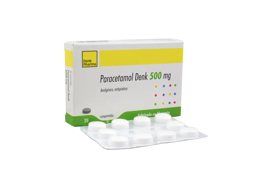 PARACETAMOL-DENK 500MG 20 COMPRIMIDO - Distribuidor de DENK PHARMA