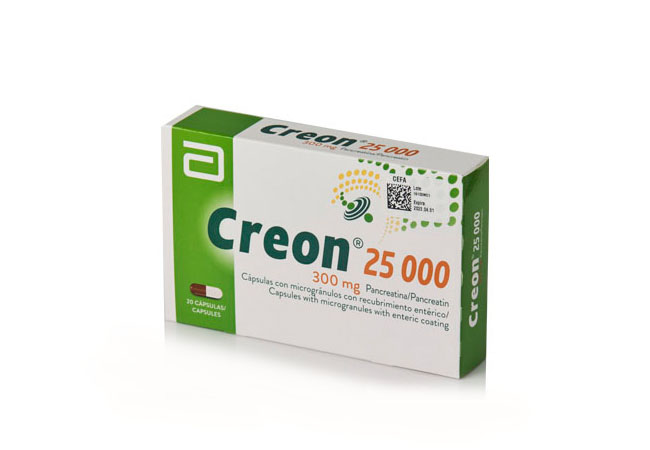 CREON 25000 300MG 20 CAPSULA - Distribuidor de Abbott