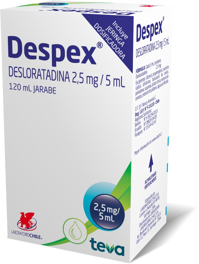 DESPEX 2.5MG/5ML 120ML JARABE - Distribuidor de LUVECK
