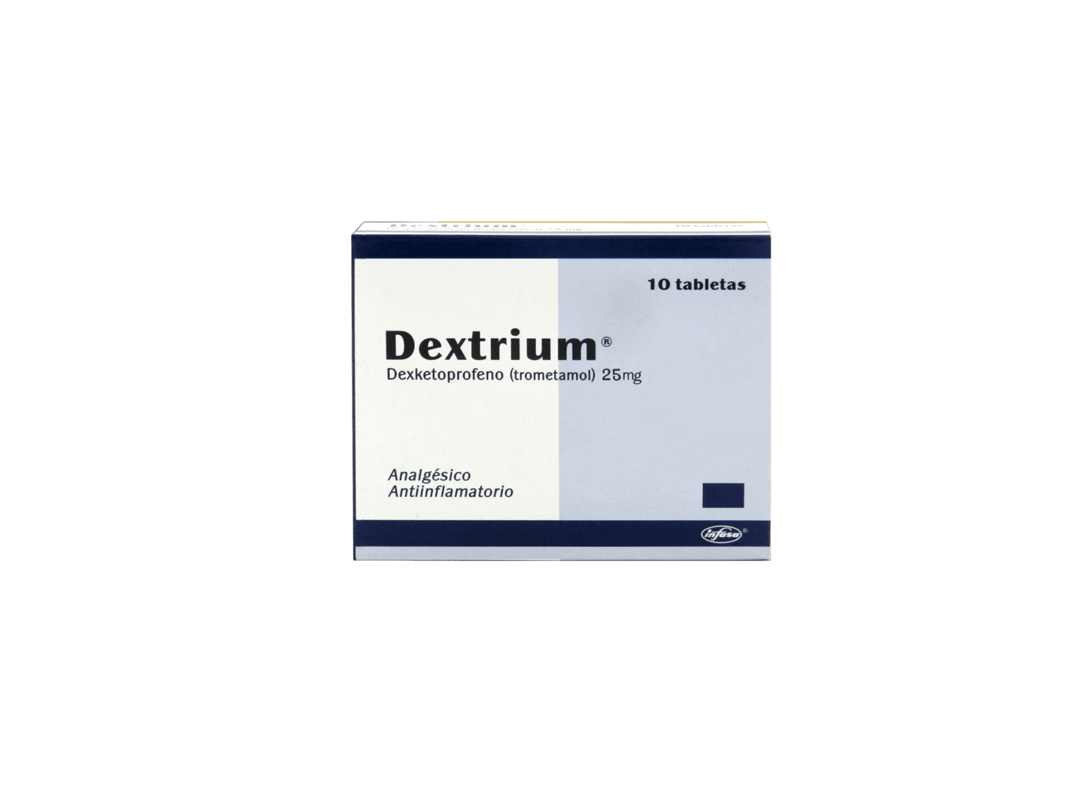 DEXTRIUM 25MG 10 TABLETA - Distribuidor de INFASA ETICA