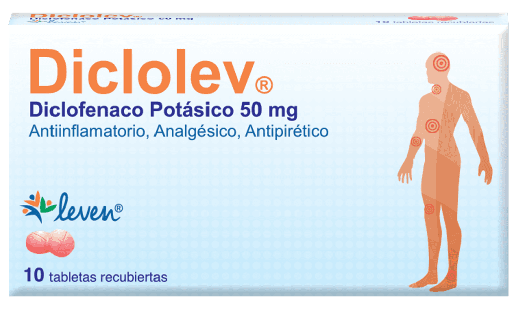 DICLOLEV 50MG 10 TABLETA - Distribuidor de Leven