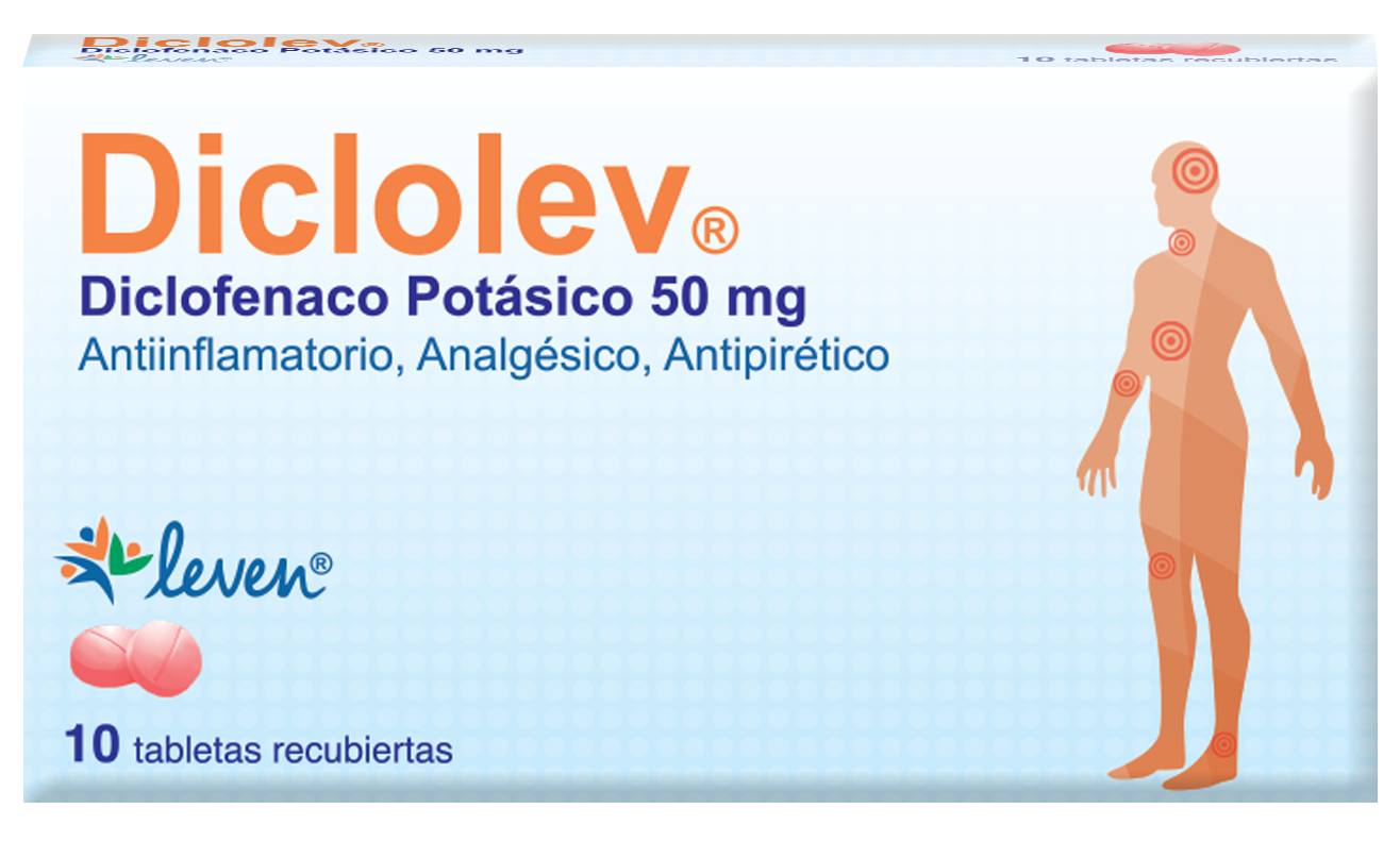 DICLOLEV 50MG 10 TABLETA - Distribuidor de Leven
