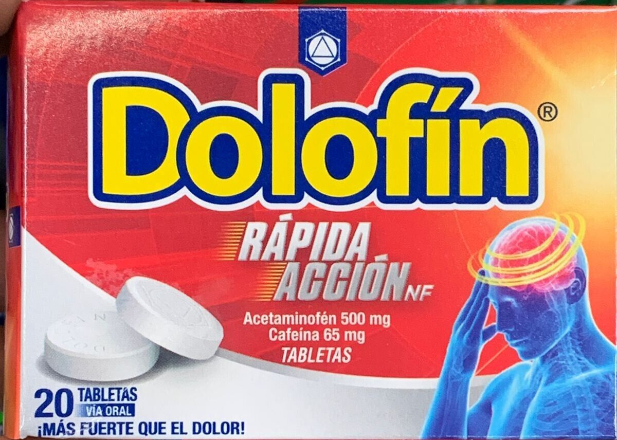 DOLOFIN RAPIDA ACCION 500MG/65MG 20 TABLETA - Distribuidor de PROCAPS V.C.