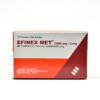EFINEX MET XR 2MG/1000MG 30 TABLETA RECUBIERTA – Medikamentos.com