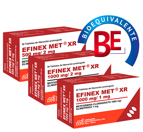 EFINEX MET XR 2MG/500MG 30 TABLETA RECUBIERTA – Medikamentos.com
