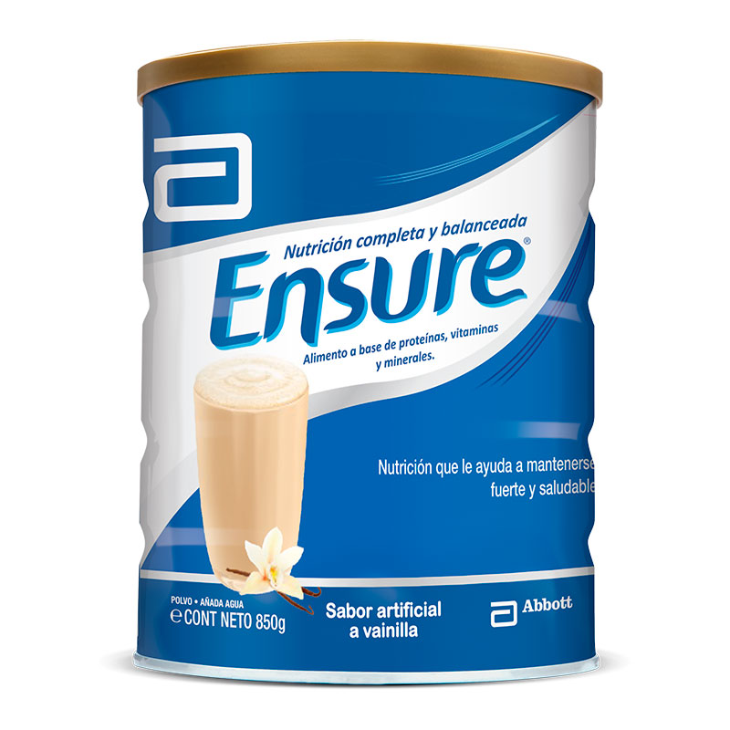 ENSURE VAINILLA 850G POLVO - Distribuidor de Abbott Nutricion, Suplementos nutricionales