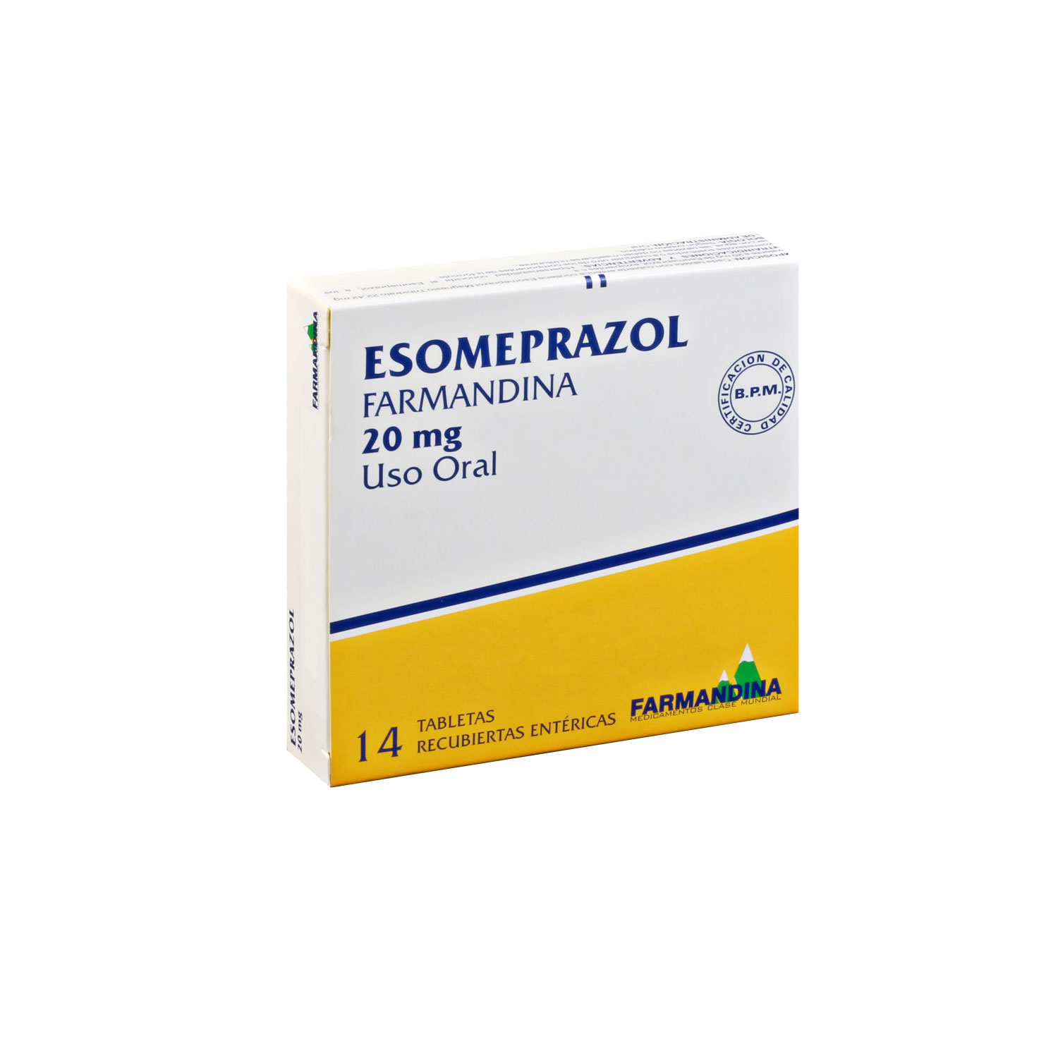 ESOMEPRAZOL FARMANDINA 20MG 14 TABLETA - Distribuidor de Farmandina