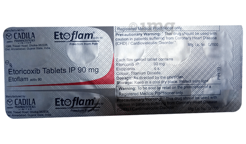 ETOFLAM 90MG 14 TABLETA - Distribuidor de Med Pharma