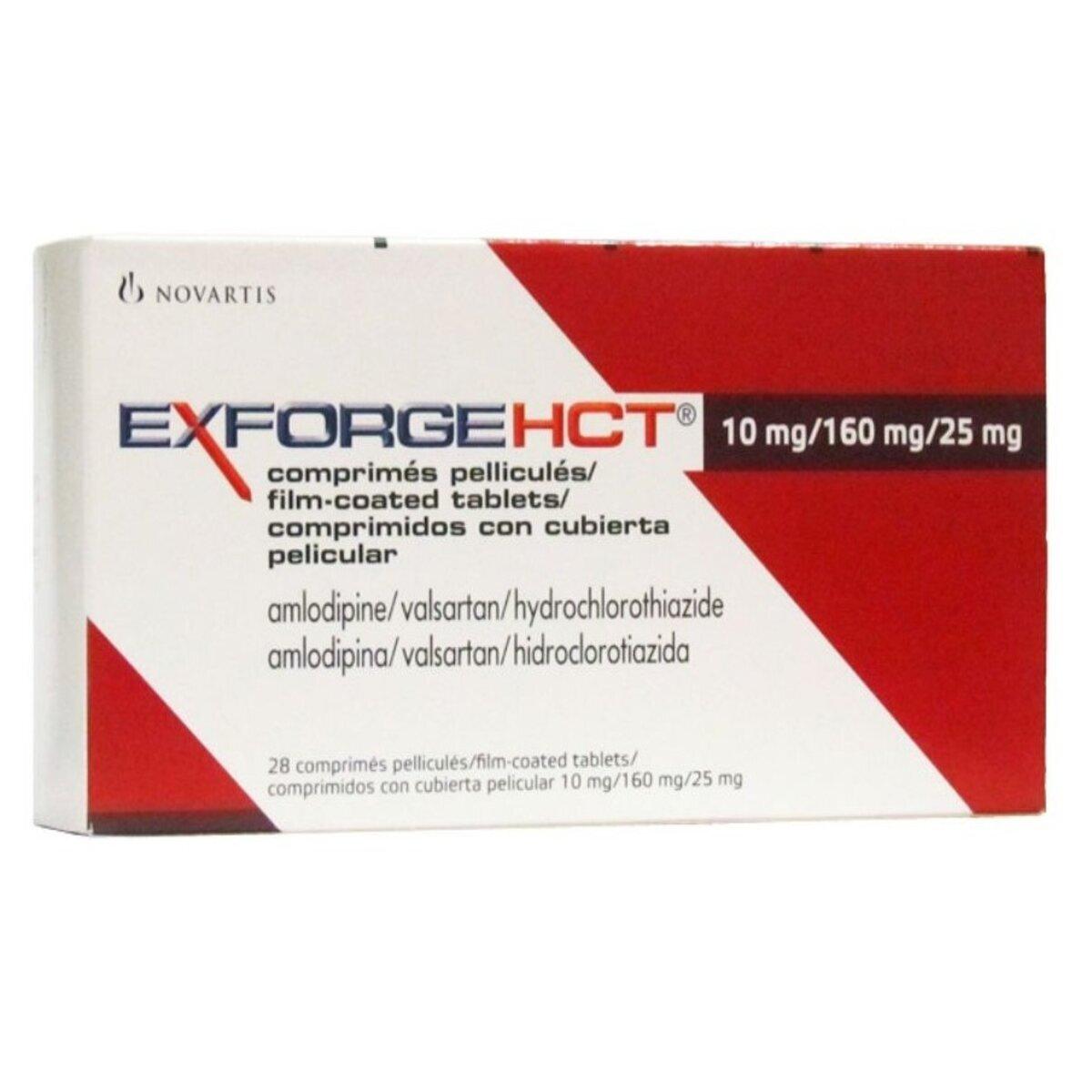 EXFORGE HCT 10MG/320MG/25MG 28 COMPRIMIDO – Medikamentos.com