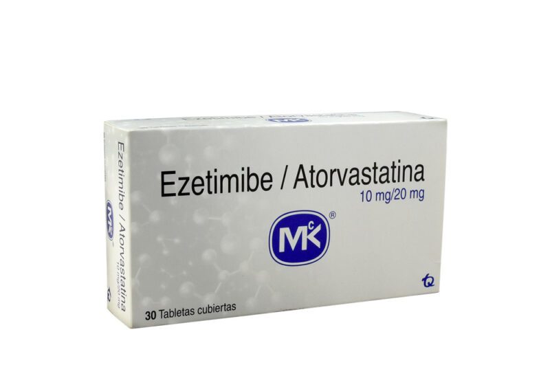 EZETIMIBE + ATORVASTATINA MK 10MG/20MG 30 TABLETA – Medikamentos.com