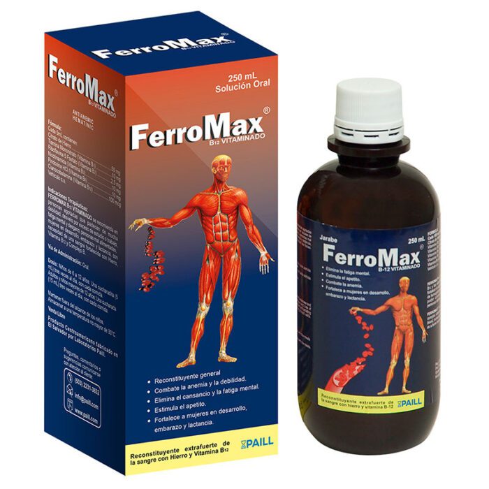 FERROMAX B12 250ML JARABE - Distribuidor de GRUPO PAILL