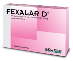 FEXALAR D 60MG/25MG 10 TABLETA - Distribuidor de Med Pharma
