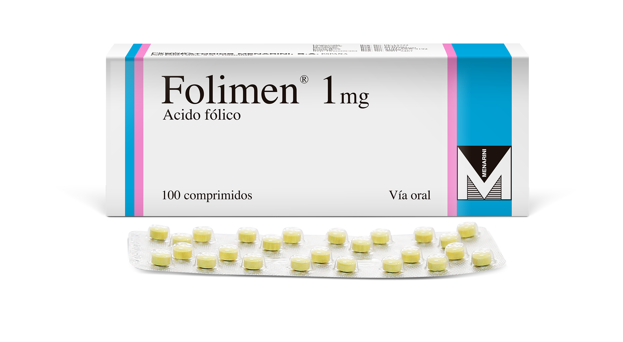 FOLIMEN 1MG 100 COMPRIMIDO - Distribuidor de MENARINI