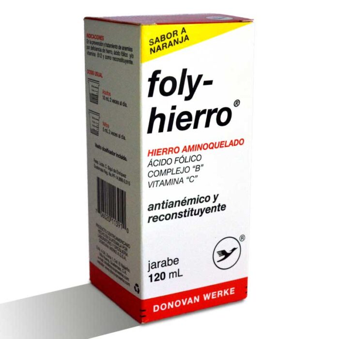 FOLY HIERRO 120ML JARABE - Distribuidor de DONOVAN OTC