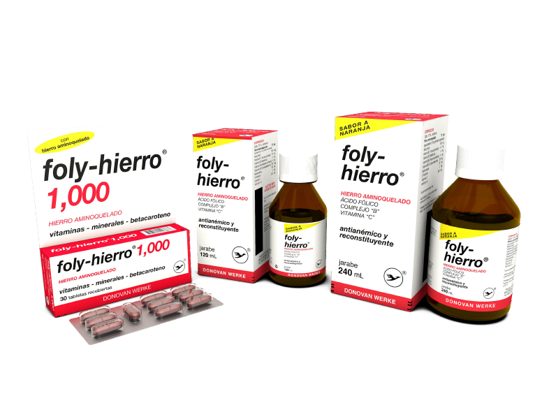FOLY HIERRO PLUS CARAMELO 12 VIAL BEB 12ML - Distribuidor de DONOVAN OTC
