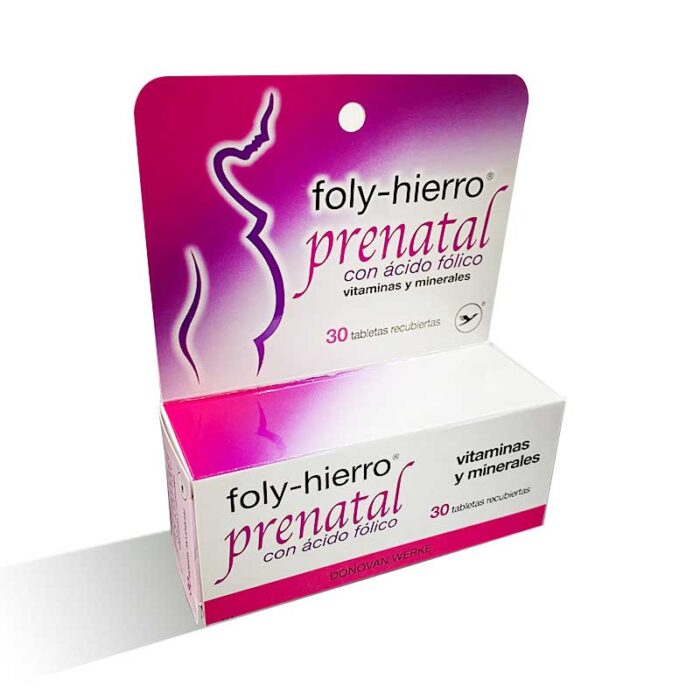 FOLY HIERRO PRENATAL 30 TABLETA - Distribuidor de DONOVAN OTC