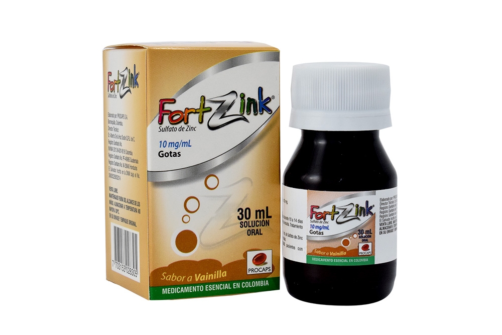 FORTZINK 10MG/ML 30ML GOTAS - Distribuidor de PROCAPS FARMA
