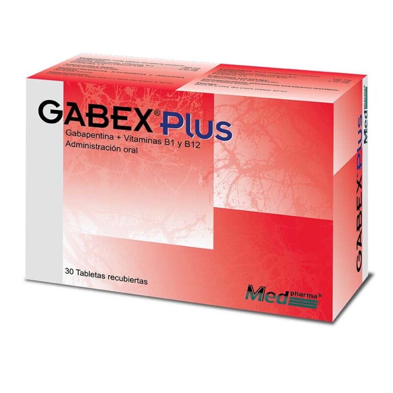 GABEX PLUS 300MG/100MG 30 CAPSULA - Distribuidor de Med Pharma