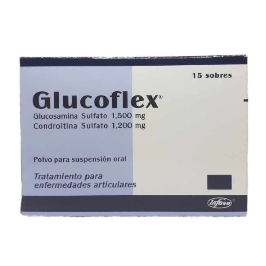 GLUCOFLEX 1500MG/1200MG 15 SOBRE POLVO – Medikamentos.com